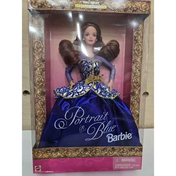 Mattel | Toys | Vintage Portrait In Blue Barbie Doll Special Edition ...